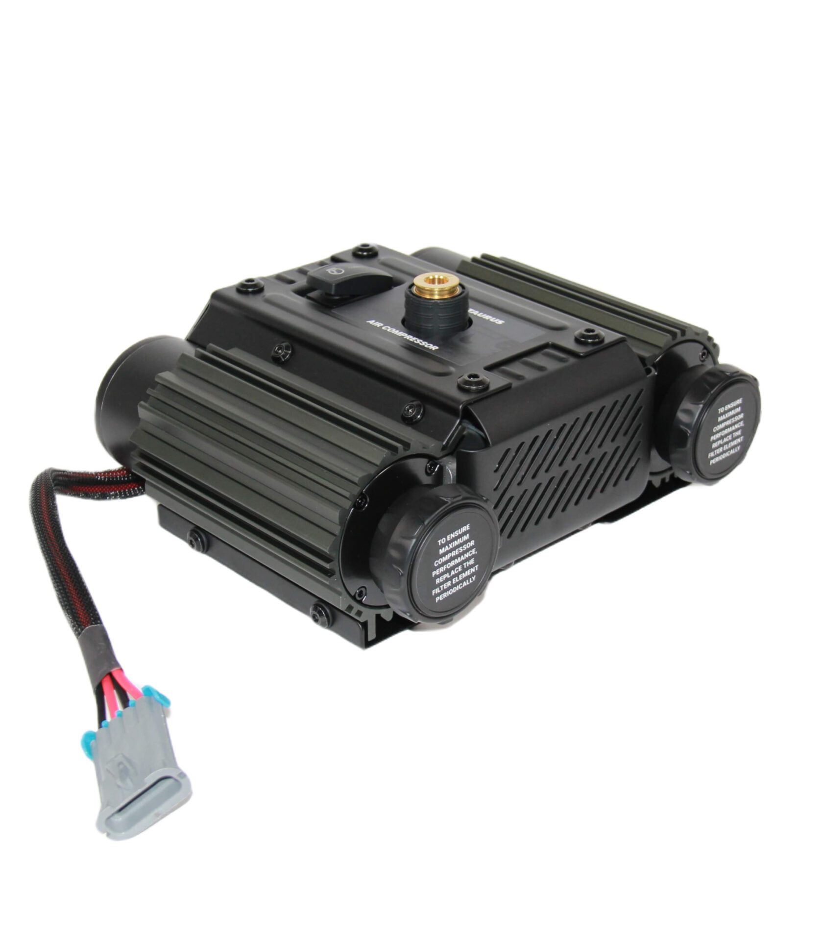 מדחס ניפוח גלגלים כפול קבוע לרכב Black Taurus Twin Air Compressor 561 ...